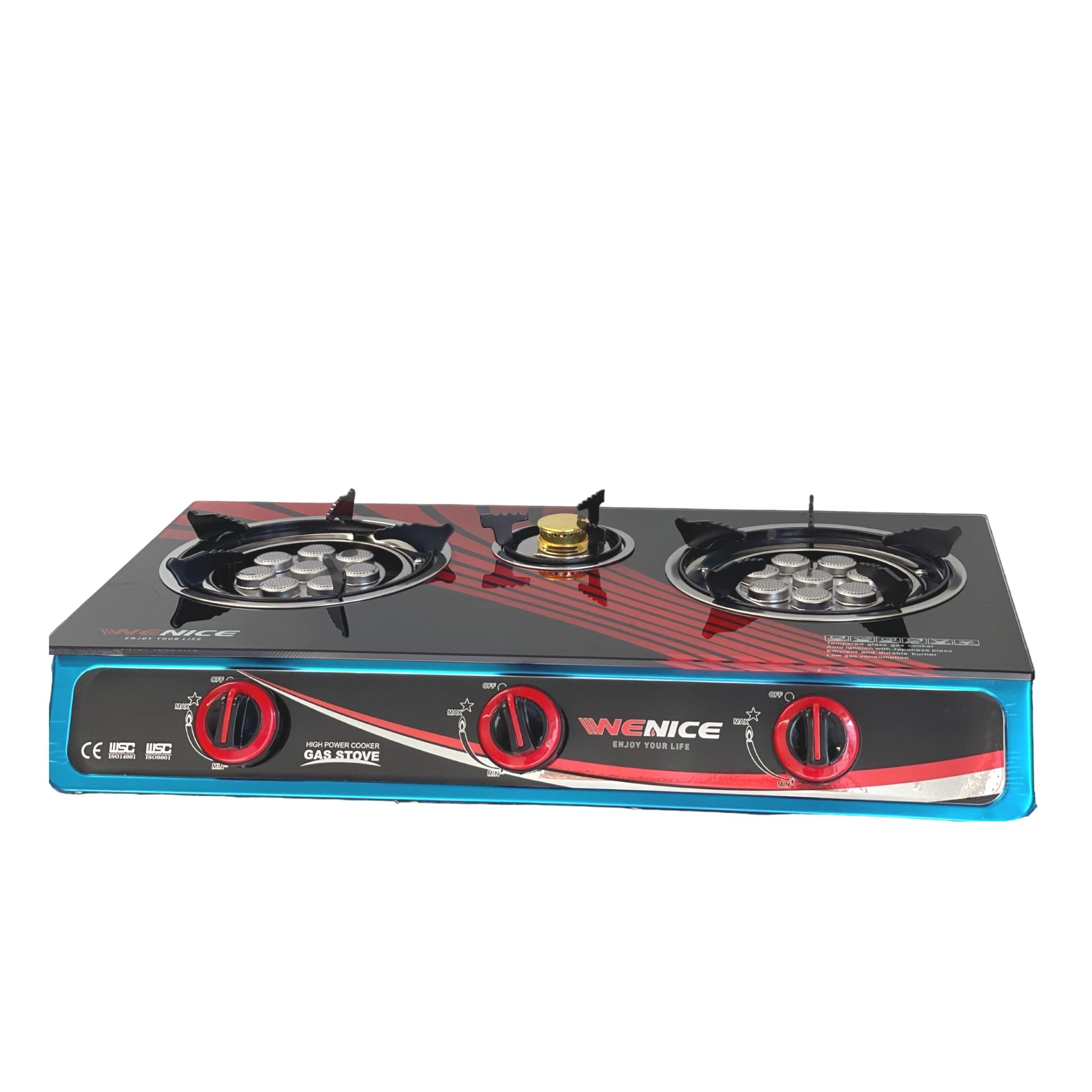 Aragaz Plita 3 Ochiuri, Panou Sticla, Alimentare Butelie , Blue Fire ...